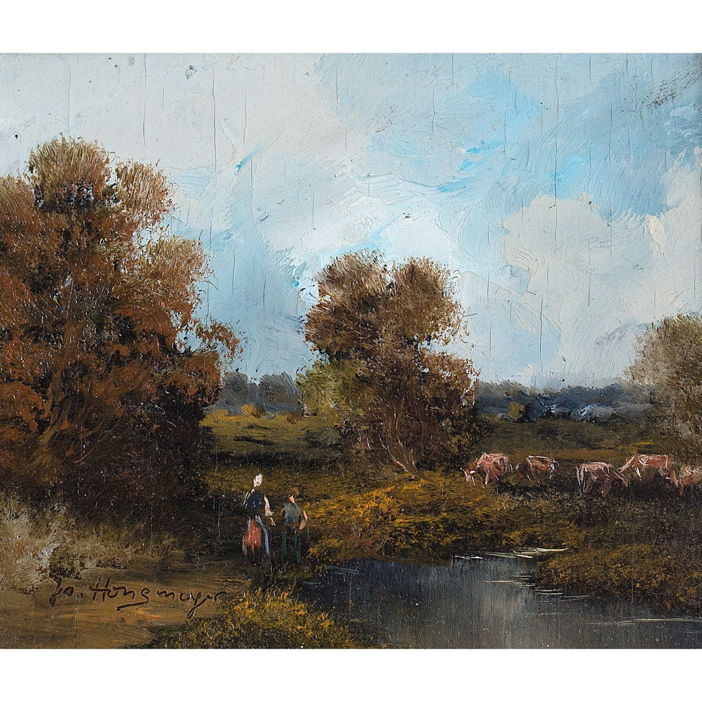 Miniature Pastoral Scene With Figures