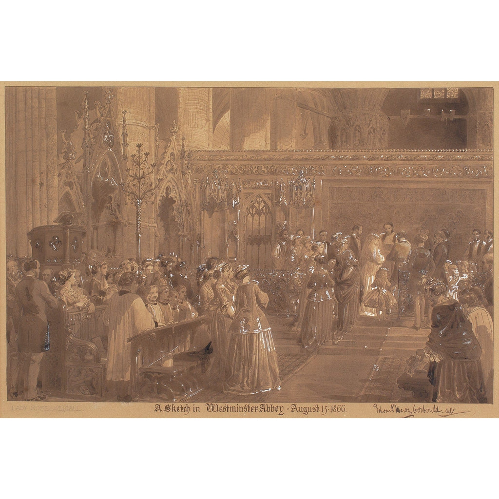 Edward Henry Corbould, Westminster Abbey, The Wedding – Brave Fine Art