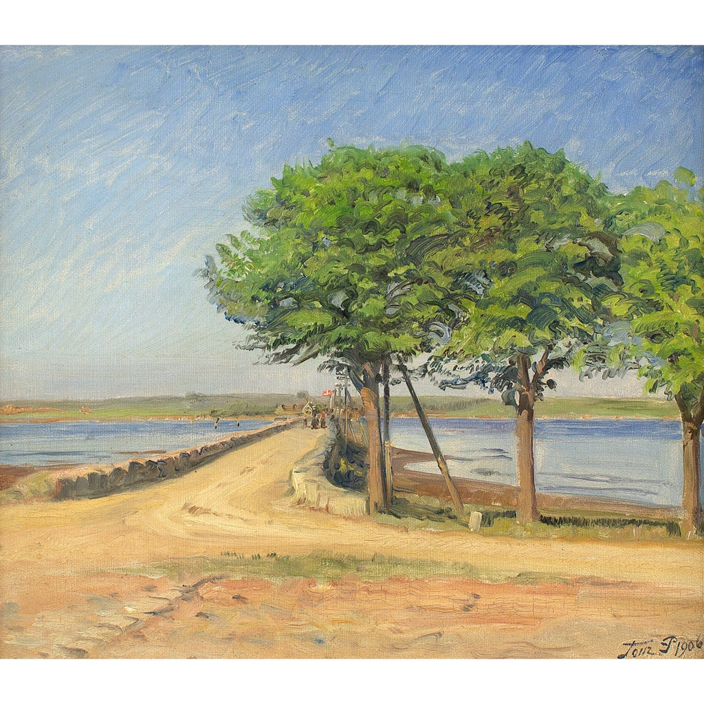 Peter Tom-Petersen, Summer Landscape With Bridge