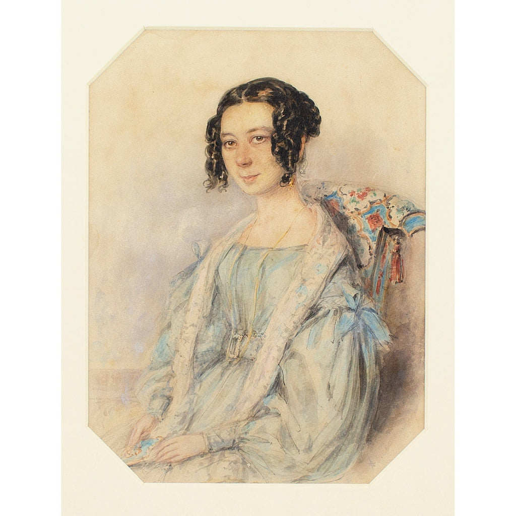 Alfred Edward Chalon RA, Portrait Of A Lady – Brave Fine Art