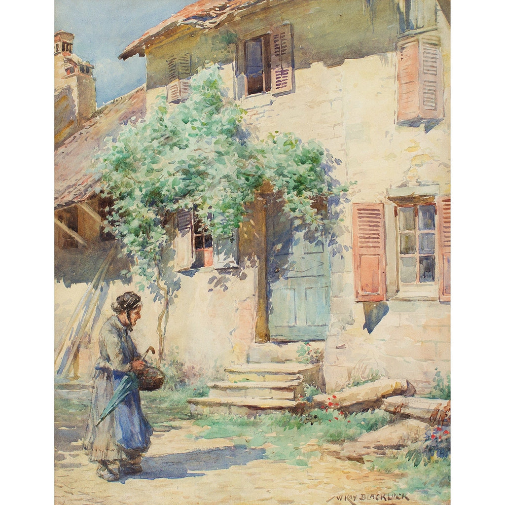 William Kay Blacklock ARCA, Continental Farmhouse In Summer