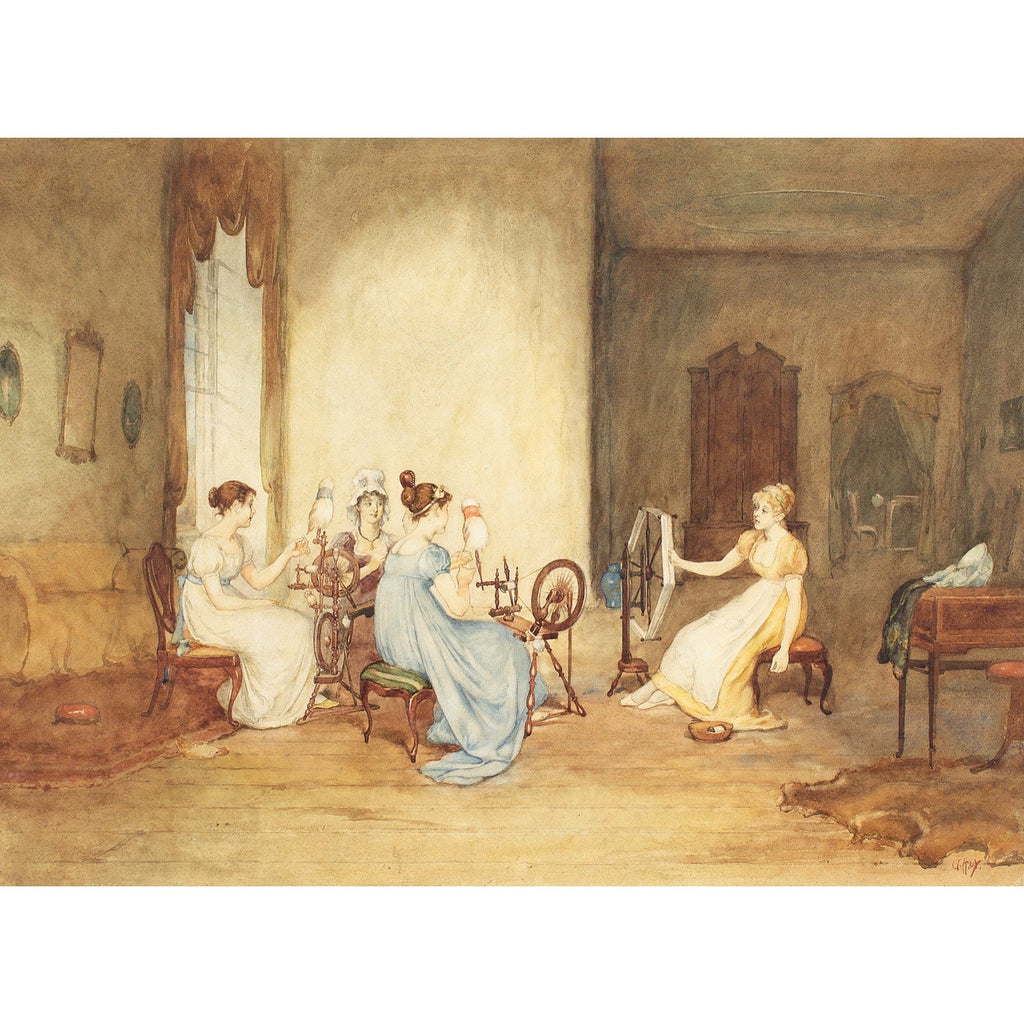 George H Hay, Spinning Wool – Brave Fine Art