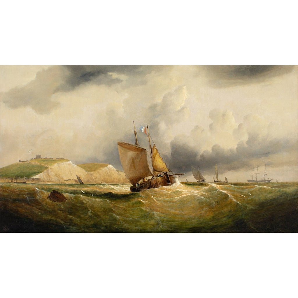 William Broome, Fishing Boats In A Strong Breeze Off Dover