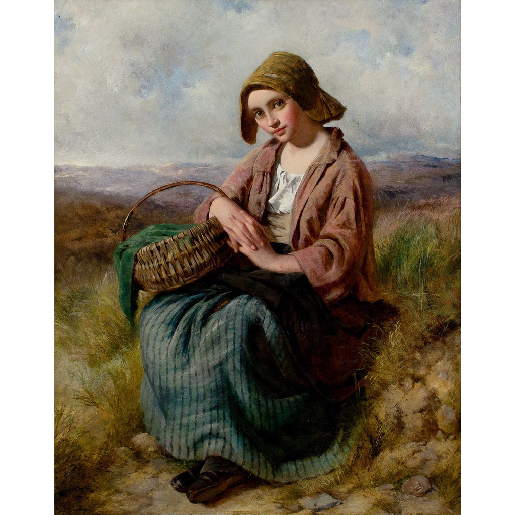 Edward John Cobbett RBA (Attributed), Portrait Of A Girl In A Landscap ...