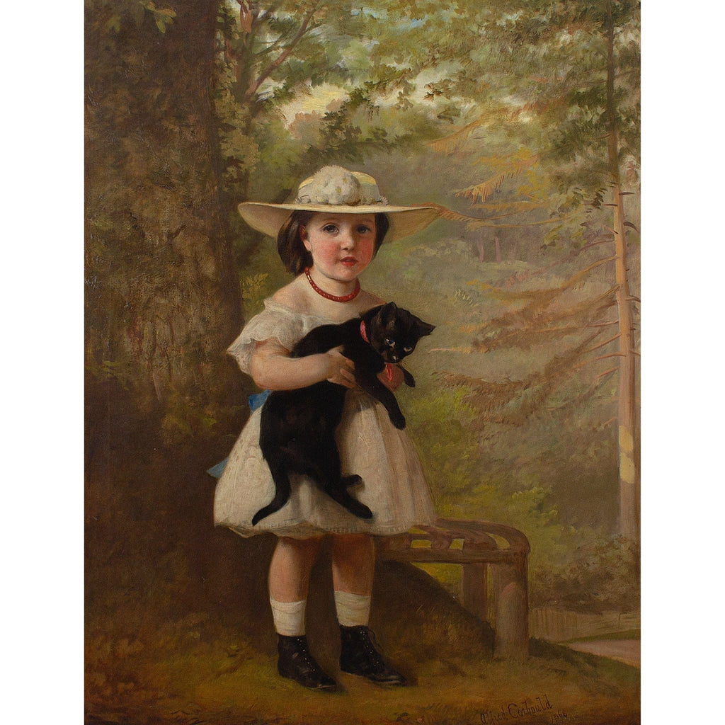 Alfred Hitchens Corbould, Portrait Of Lucy Wickham – Brave Fine Art