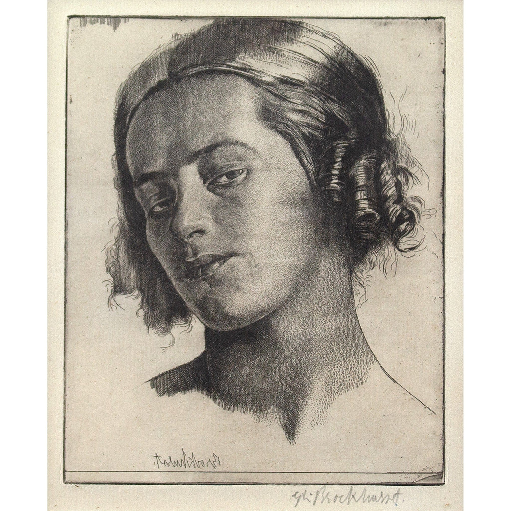 Gerald Leslie Brockhurst, Nadia – Brave Fine Art
