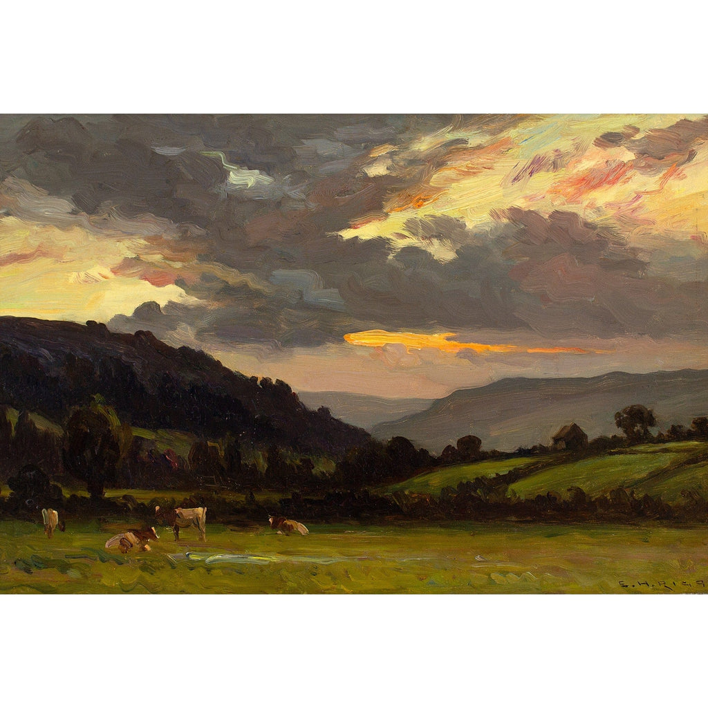 Ernest Higgins Rigg, Sunset Swaledale