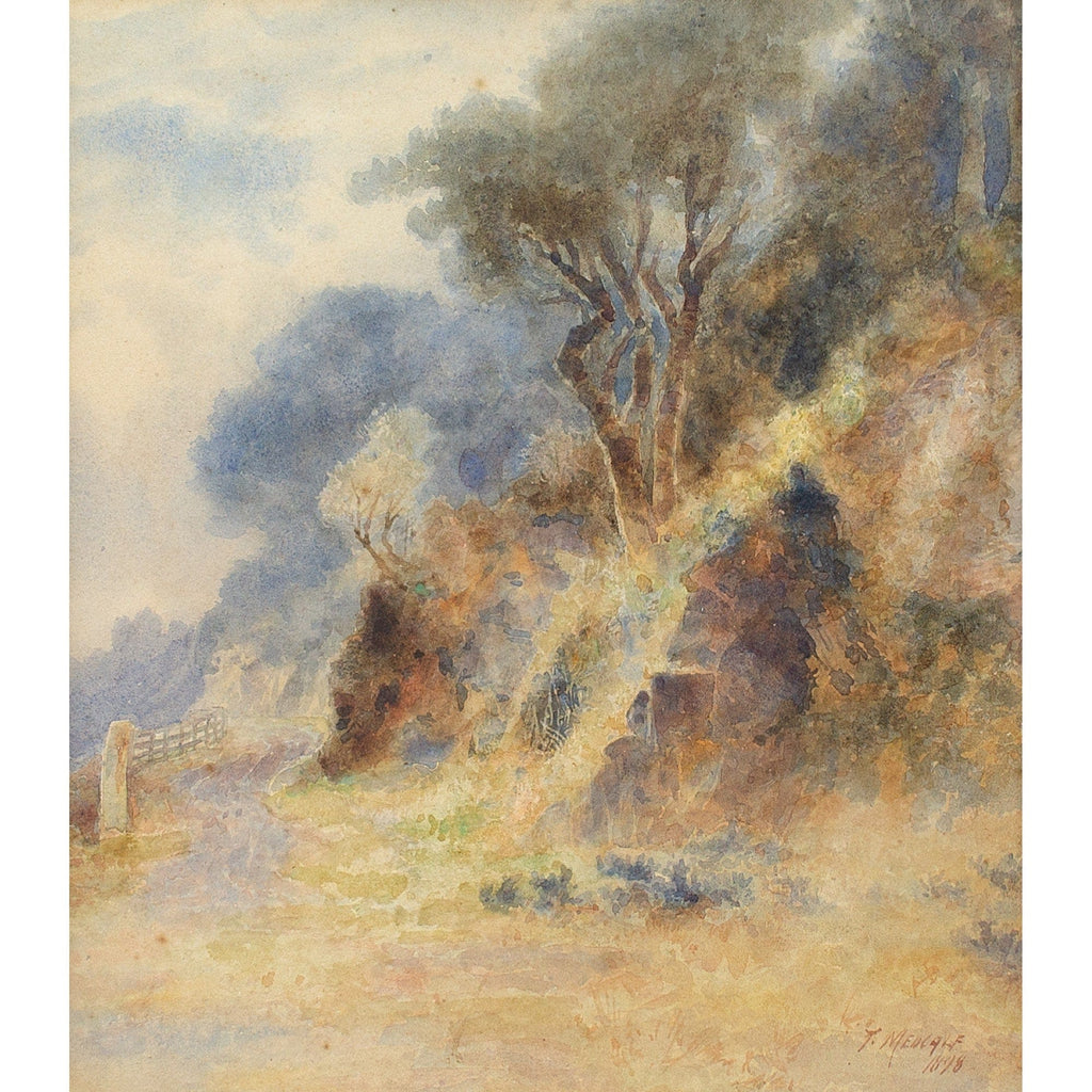 Thomas Medcalf, Upland Landscape With Track – Brave Fine Art