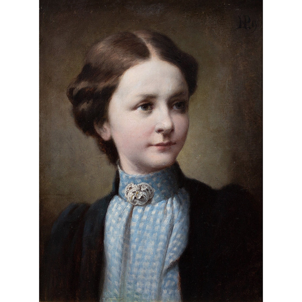 Heinrich Karl Von Pechmann, Portrait Of A Young Lady