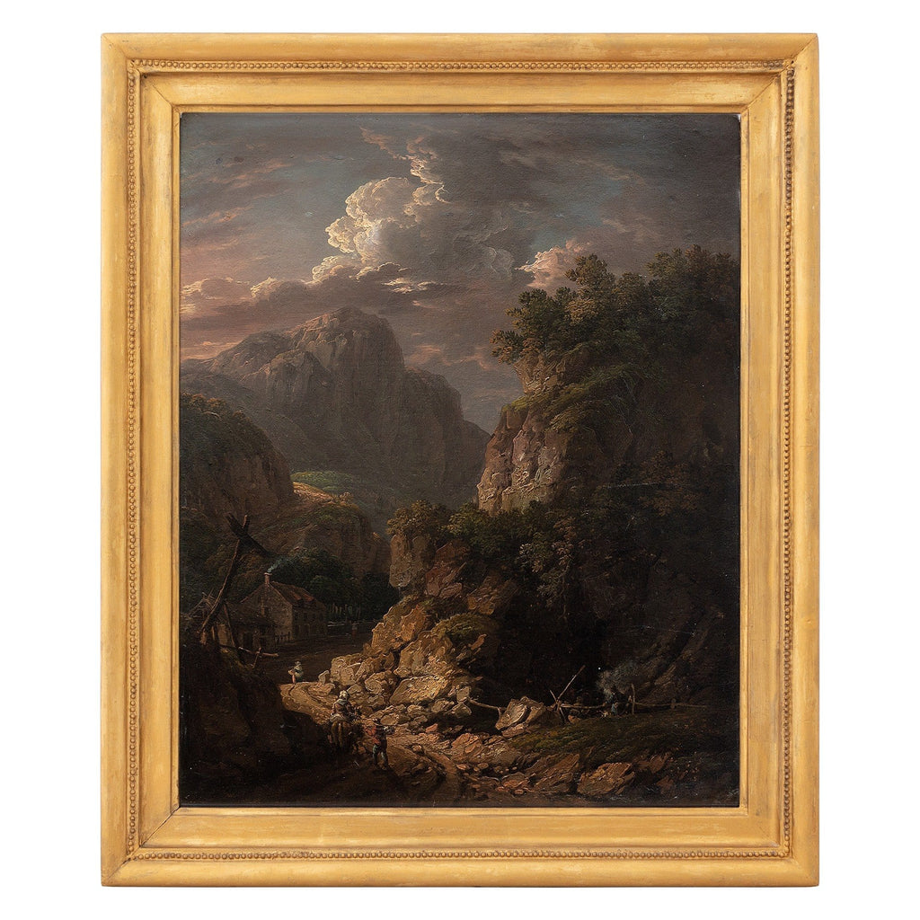 Thomas Barker Of Bath, Dark Mountainous Landscape With Figures – Brave ...