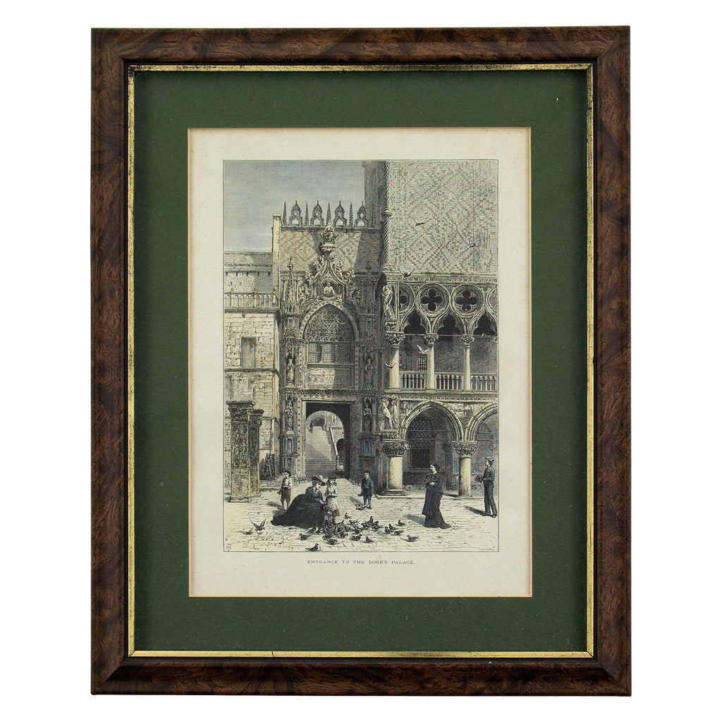 After Harry Fenn, Three Engravings Depicting Venetian Scenes