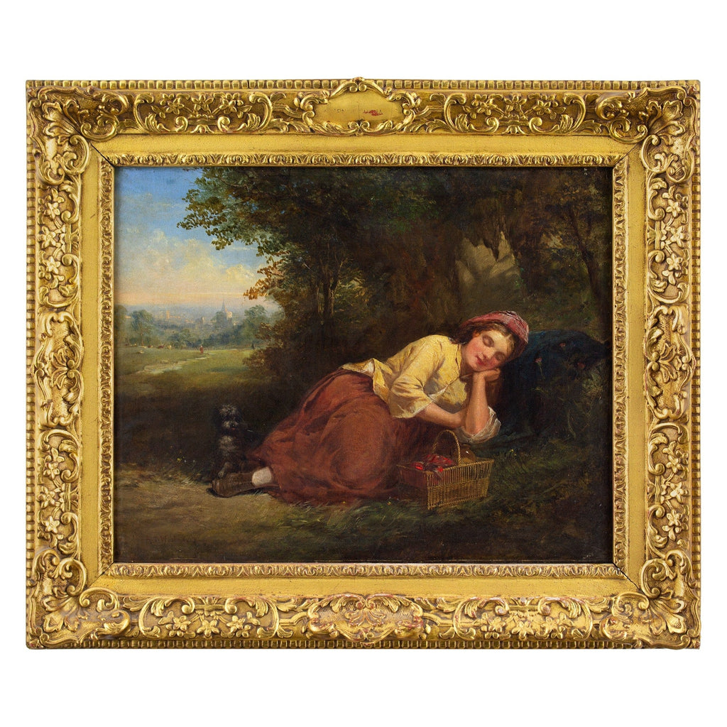 Alfred Joseph Woolmer, A Woman Sleeping In A Forest – Brave Fine Art