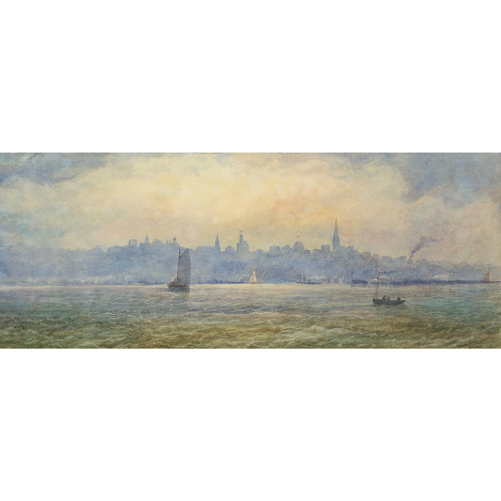 Early 20th-Century British School, Seascape With City Skyline – Brave ...