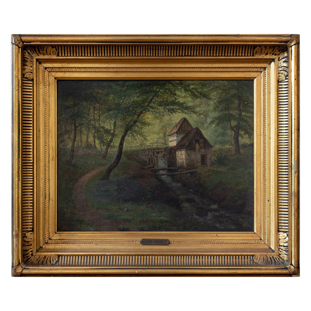 Johannes Boesen, Forest Landscape With Watermill