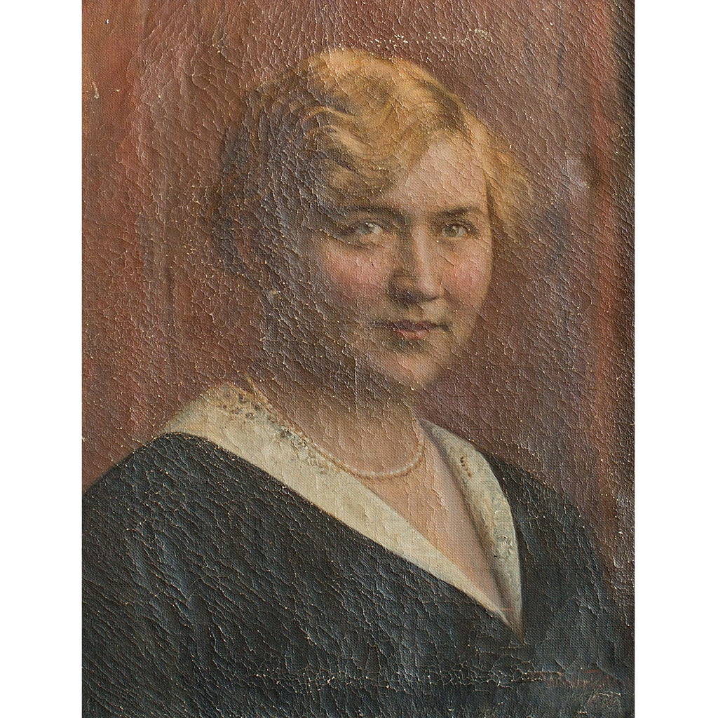 Austrian Portrait Of A Woman With Pearls